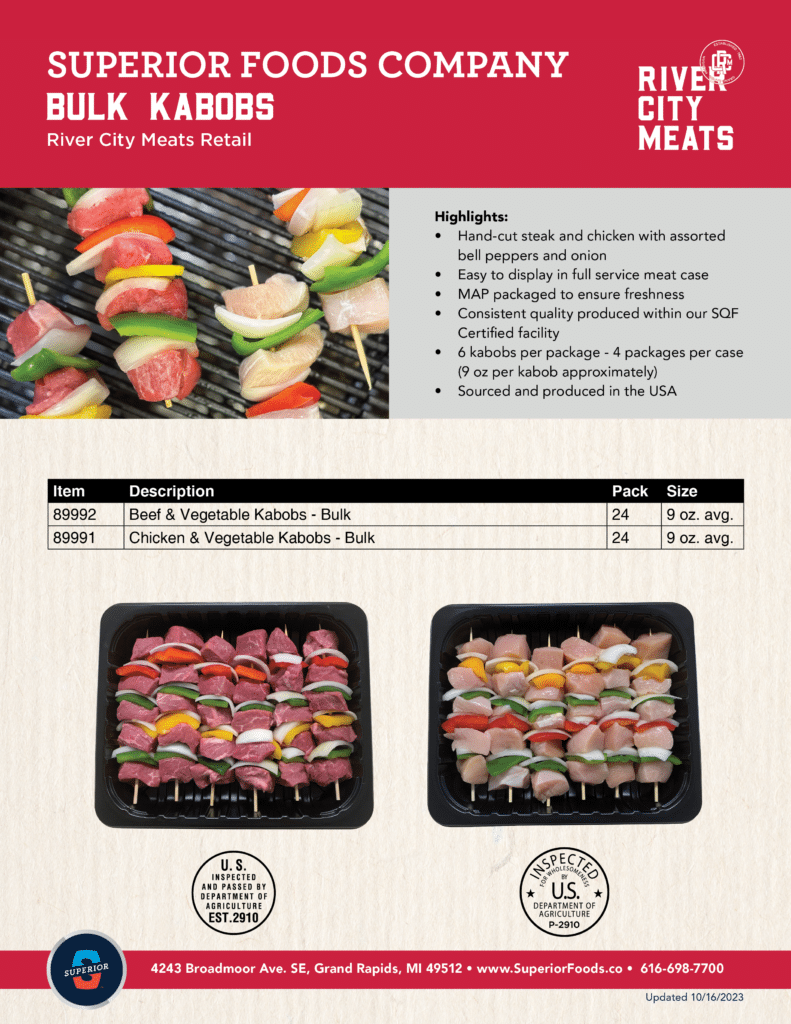 Kabobs - Superior Foods Co.